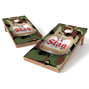 Official 2x4 Stag Beer Cornhole Game – CornholeGame.com